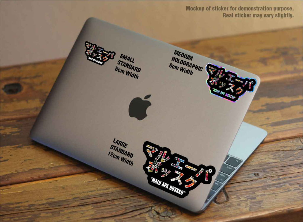 [STICKERS] SG X JAP TATTOO - MALU APA BOSSKU - Replique Tees